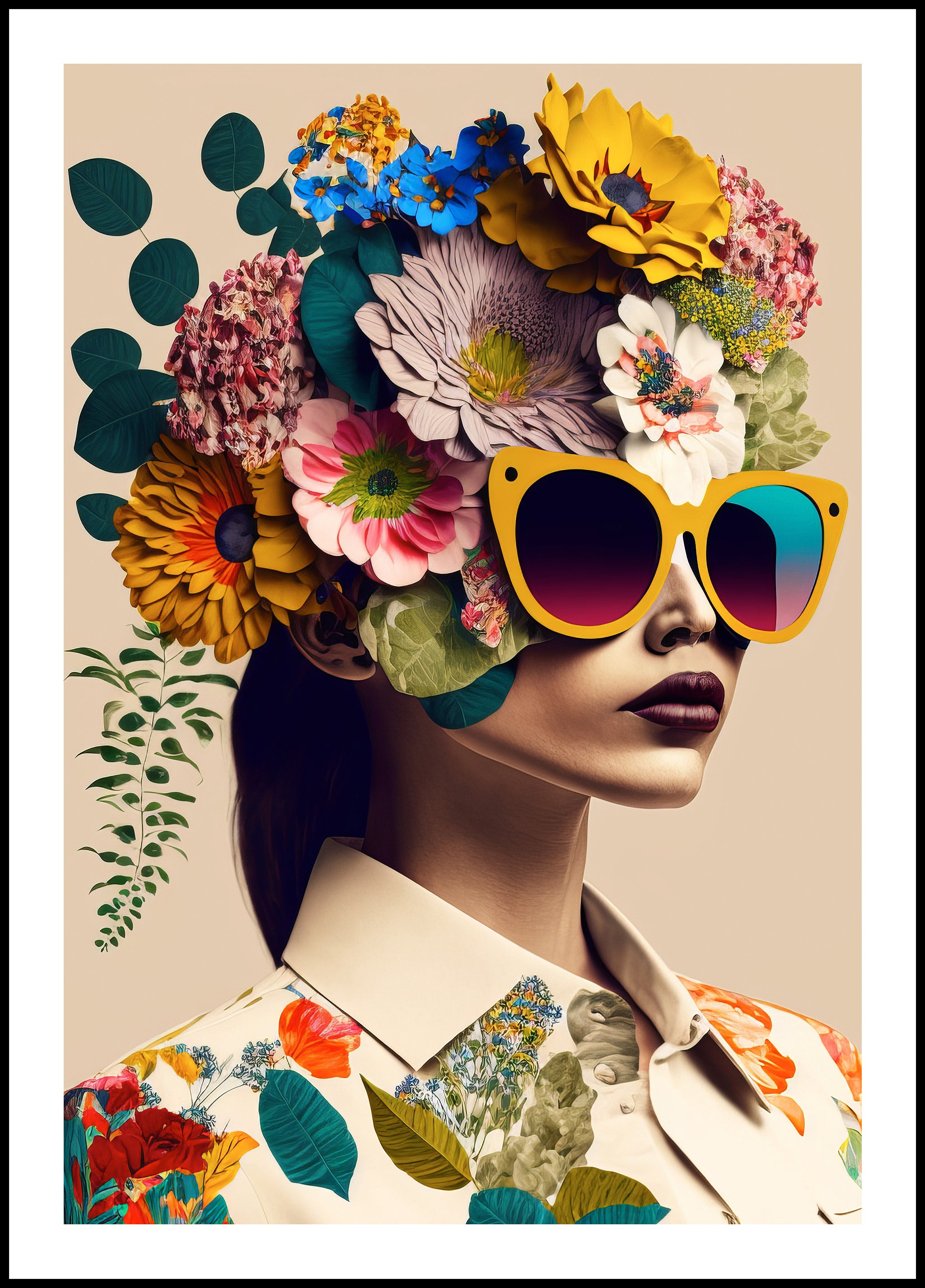 Plakat Kobieta w okularach 3 – Posterimo