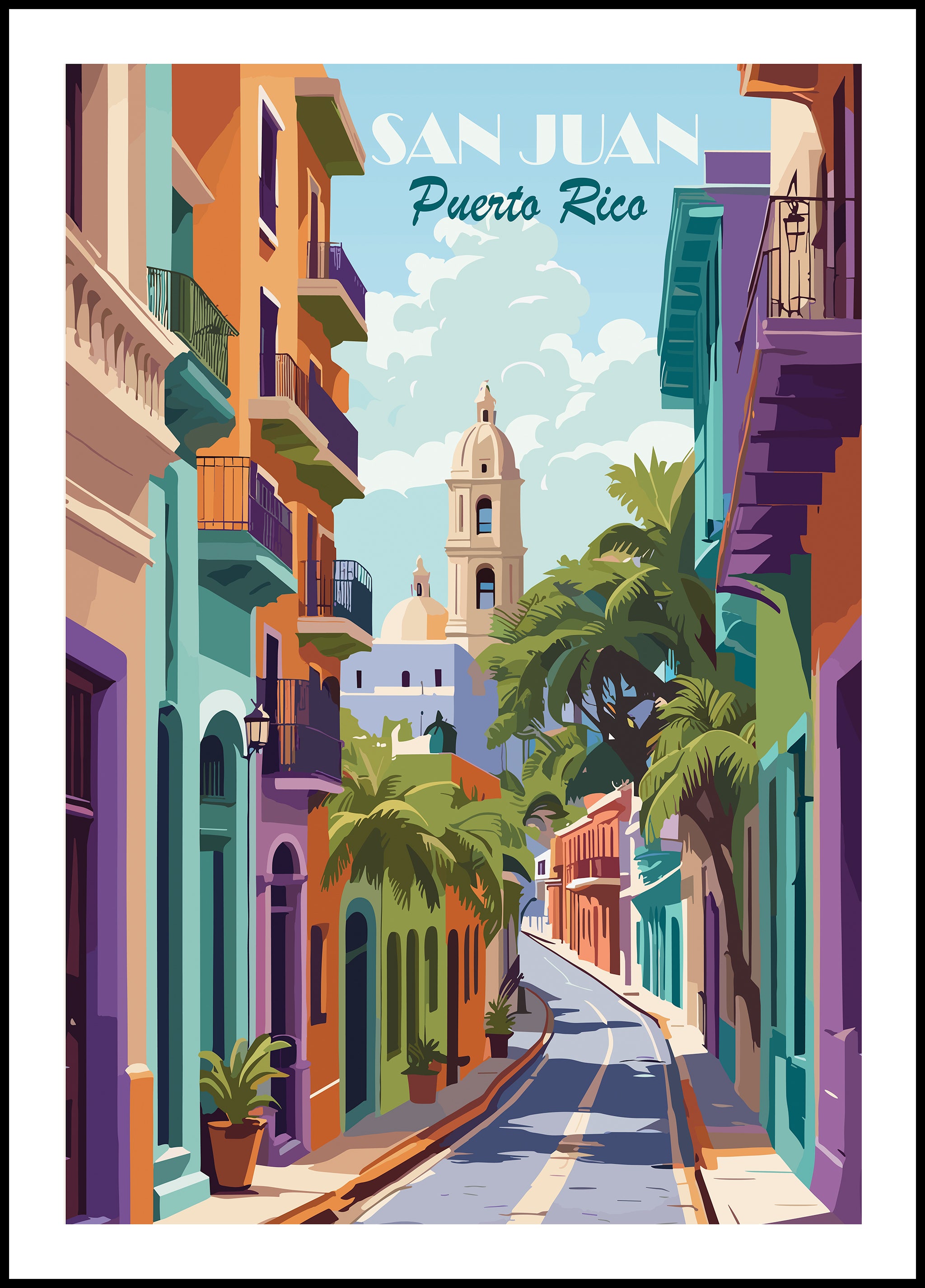 Plakat San Juan Puerto Rico – Posterimo