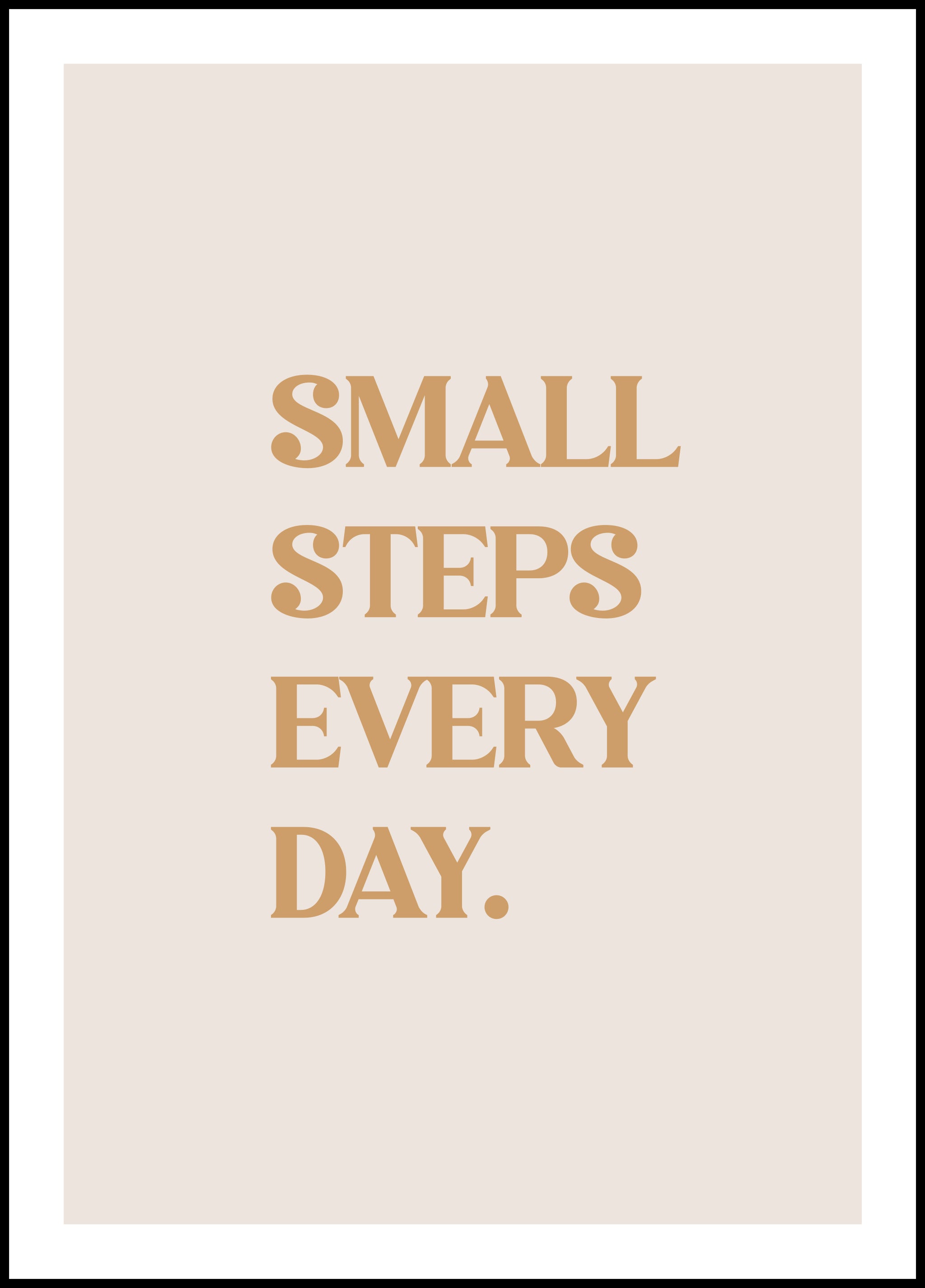Plakat Small steps every day – Posterimo