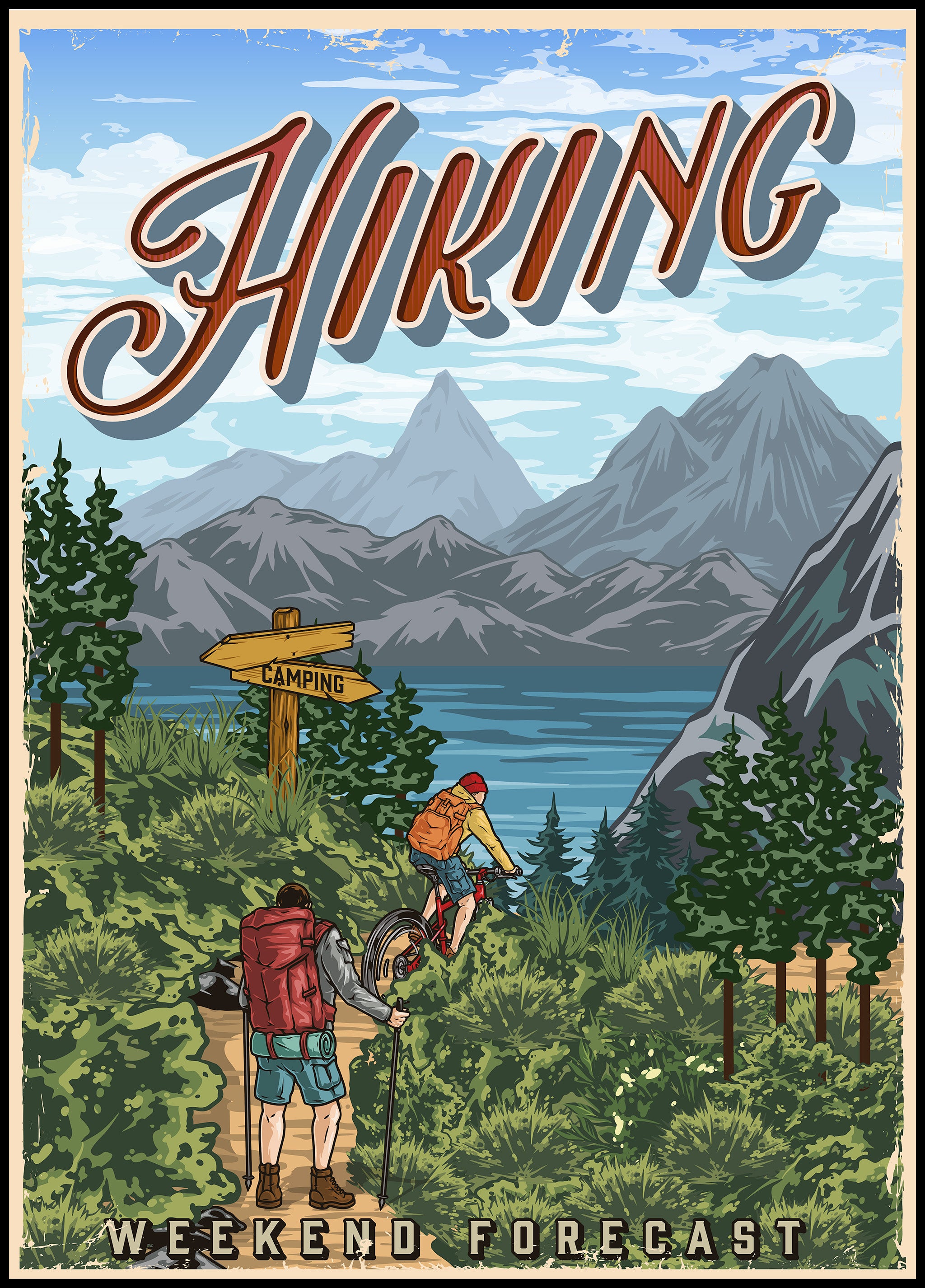 Hiking poster – Posterimo