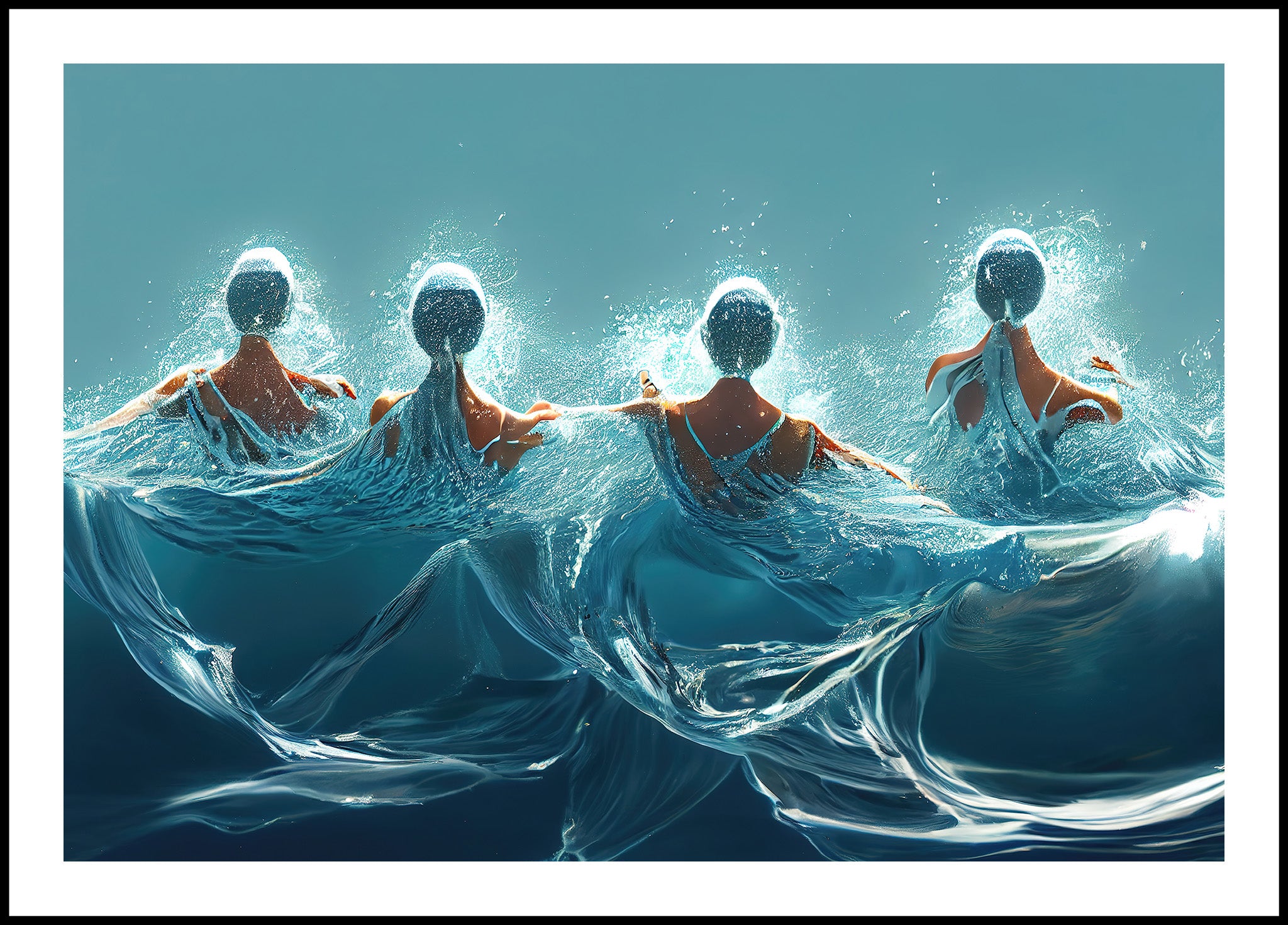 Poster Synchronized swimming – Posterimo