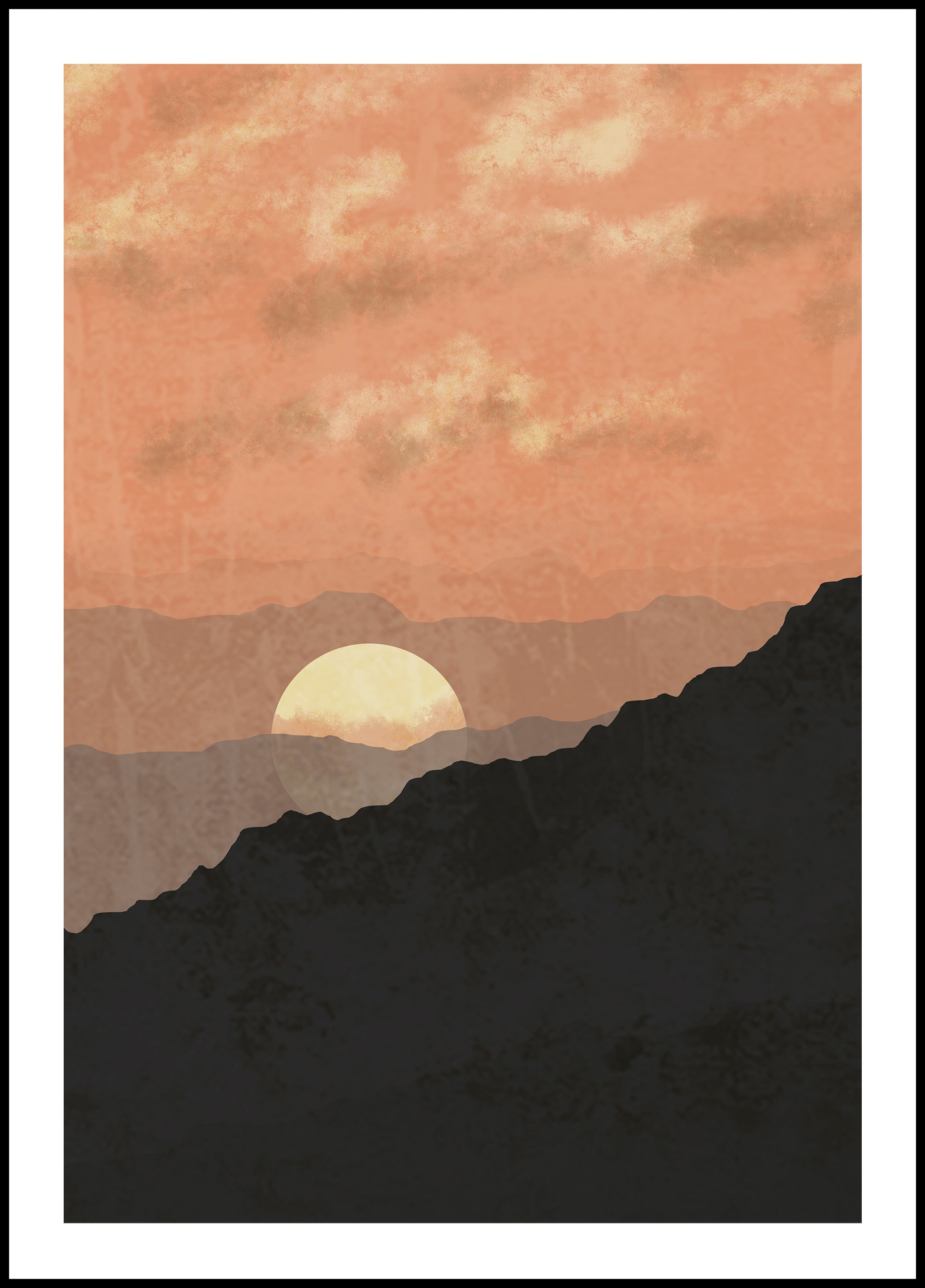 Plakat Zachód słońca – Posterimo